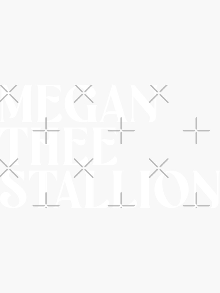 "Megan Thee Stallion Merch Megan Thee Stallion Logo" Sticker for Sale ...