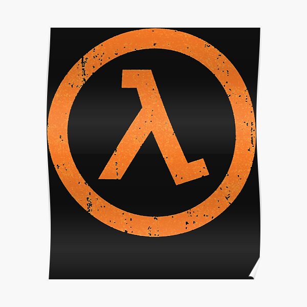 "Half life lambda symbol" Poster for Sale by JenniJohnson | Redbubble