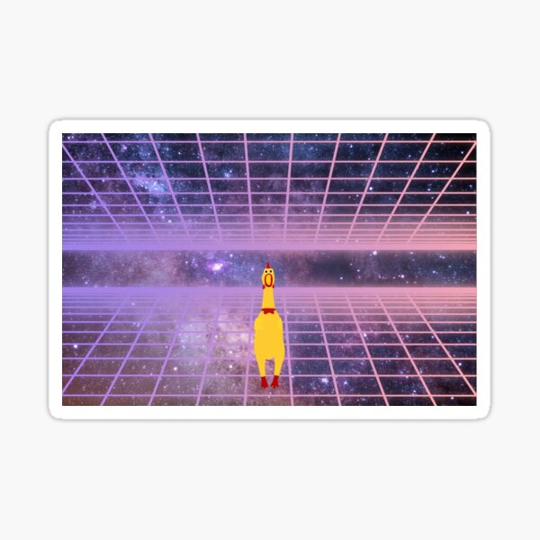"Rubber Chicken in Outer Space , Purple Pink , Perspective Grid ...