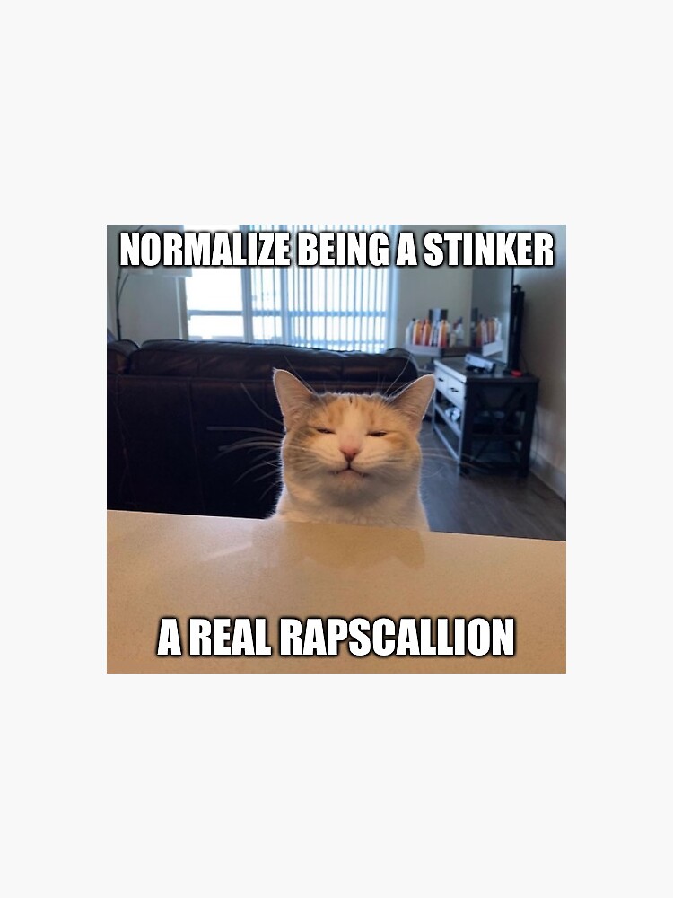 "Rapscallion Panko" Sticker for Sale by fatfatpankocat | Redbubble