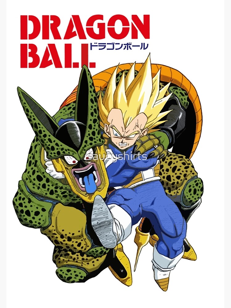 "Vegeta Vs Cell | Dragon Ball Z | Super Vegeta | Manga Cover" Art Print ...