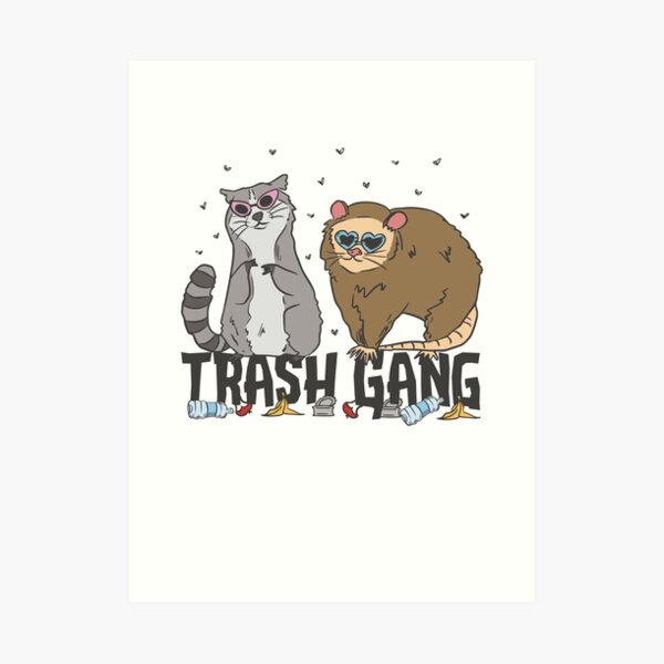 "Trash Gang Possum And Raccoon" Art Print for Sale by Tastyle | Redbubble