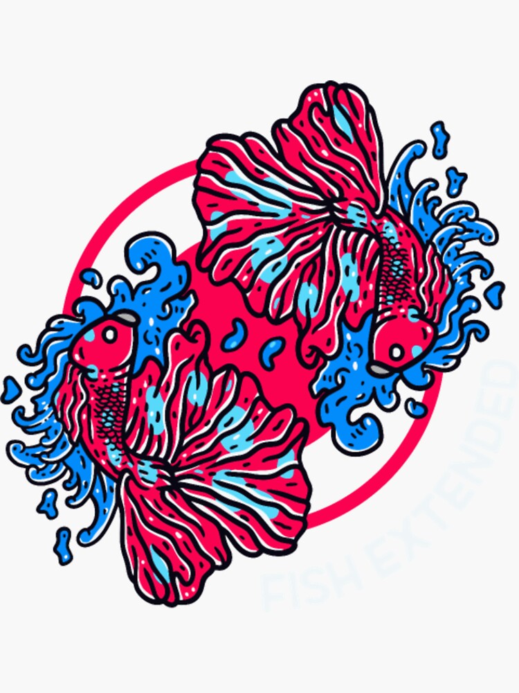 "pink fish" Sticker for Sale by GetDecaled | Redbubble