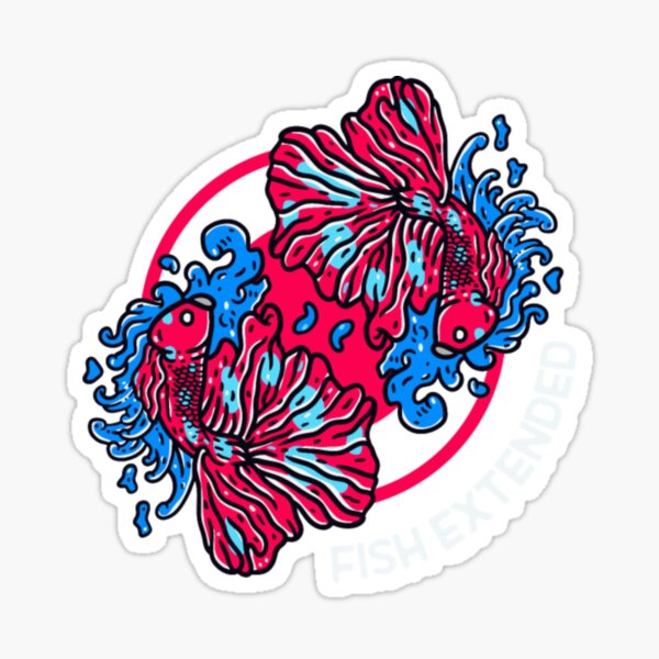 "pink fish" Sticker for Sale by GetDecaled | Redbubble