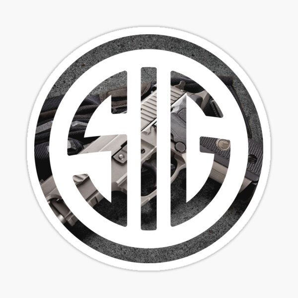 "SIG SAUER" Sticker for Sale by JulieThomps | Redbubble