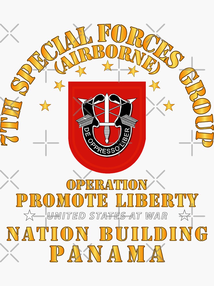 "SOF - 7th SFG - Opn Promote Liberty" Sticker for Sale by twix123844 ...