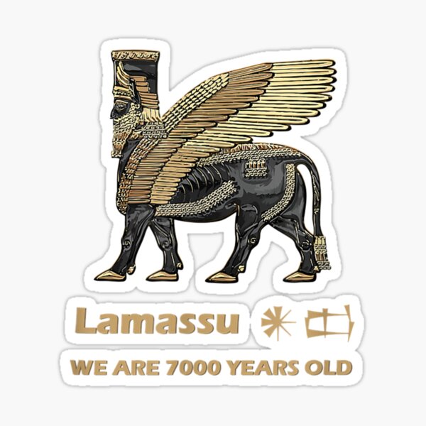 "Lamassu Mesopotamia Landmarks Iraq Ancient Landmarks " Sticker for ...