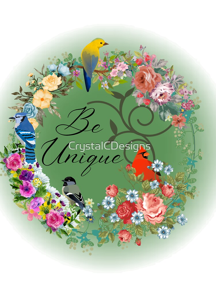 "Inspire to be unique " Sticker for Sale by CrystalCDesigns | Redbubble