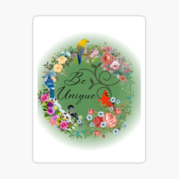 "Inspire to be unique " Sticker for Sale by CrystalCDesigns | Redbubble