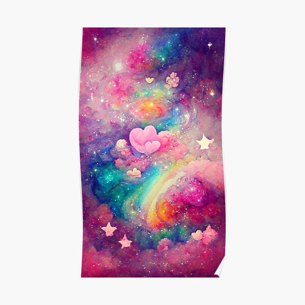 "Rainbow Cosmos 3" Poster for Sale by MoonFantasyCM | Redbubble