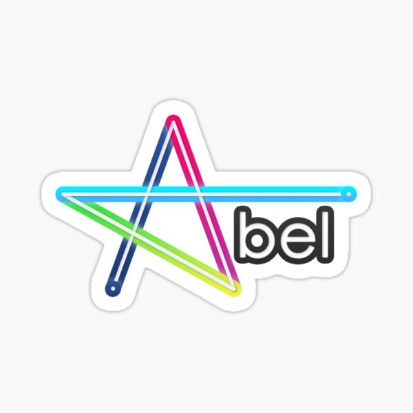 "abel logo" Sticker for Sale by Abel-Maestre | Redbubble