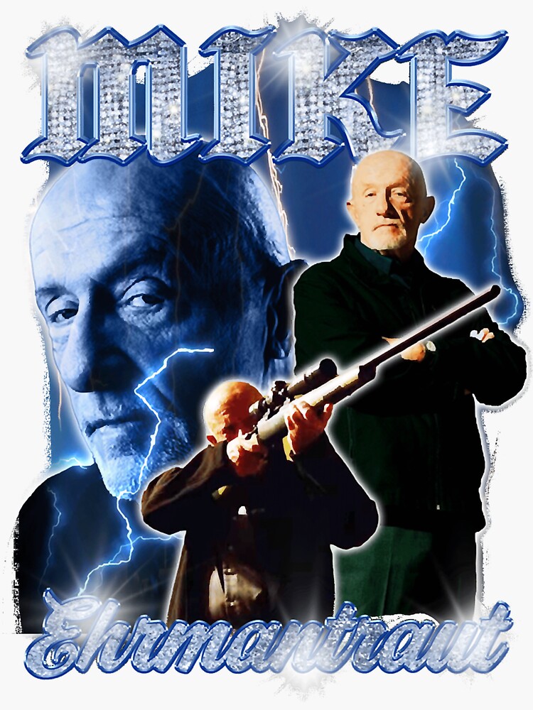 "Mike ehrmantraut breaking bad vintage 's retro bootleg" Sticker for ...