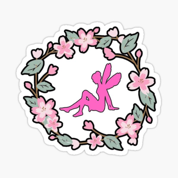 "Pink flower ring" Sticker for Sale by Petal-Creation | Redbubble