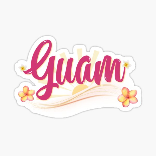 "Guam" Sticker for Sale by PolyMicroMela | Redbubble