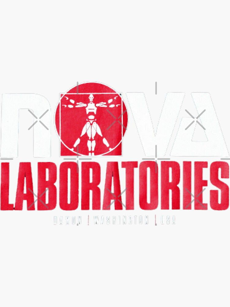 "Nova Laboratories Nova Robotic" Sticker for Sale by 1991vintage | Redbubble