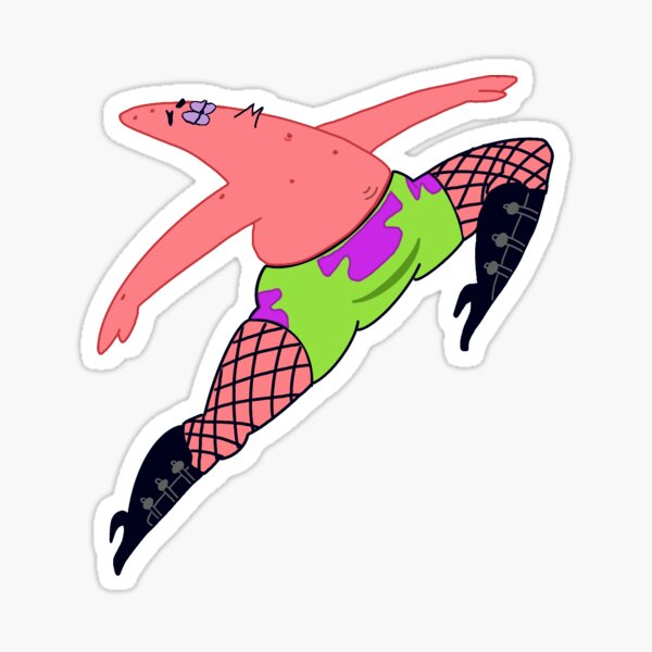 "Patrick Star Dancing" Sticker for Sale by StickersbyLarri | Redbubble