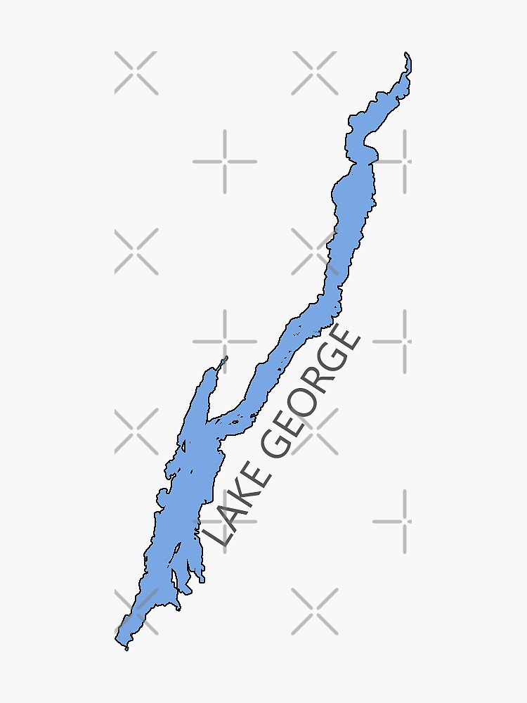 "Lake George " Sticker for Sale by Statepallets | Redbubble