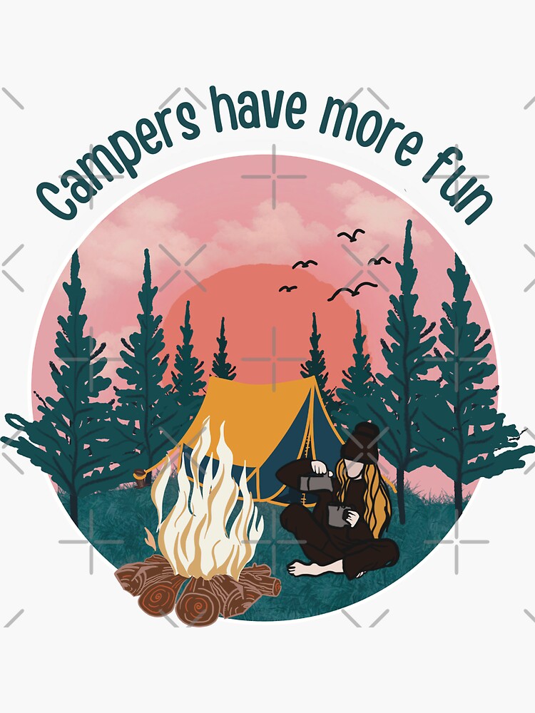 "Camping Legend Since Forever" Sticker for Sale by Tsldesigns | Redbubble