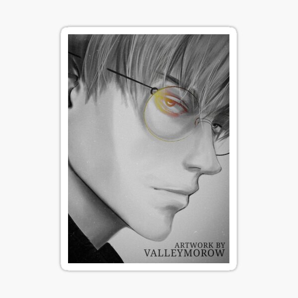 "Nanami Kento profile " Sticker for Sale by VALLEYMOROW | Redbubble