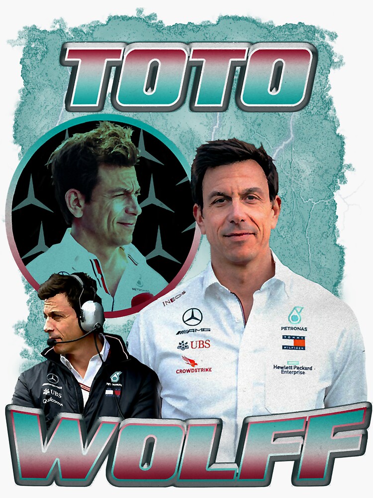 "Toto Wolff 80's Vintage Bootleg" Sticker for Sale by JessicaSmi ...