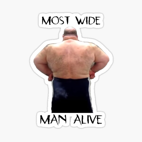 "Kyriakos Grizzly Kapakoulak | Most Wide Man Alive" Sticker for Sale by ...