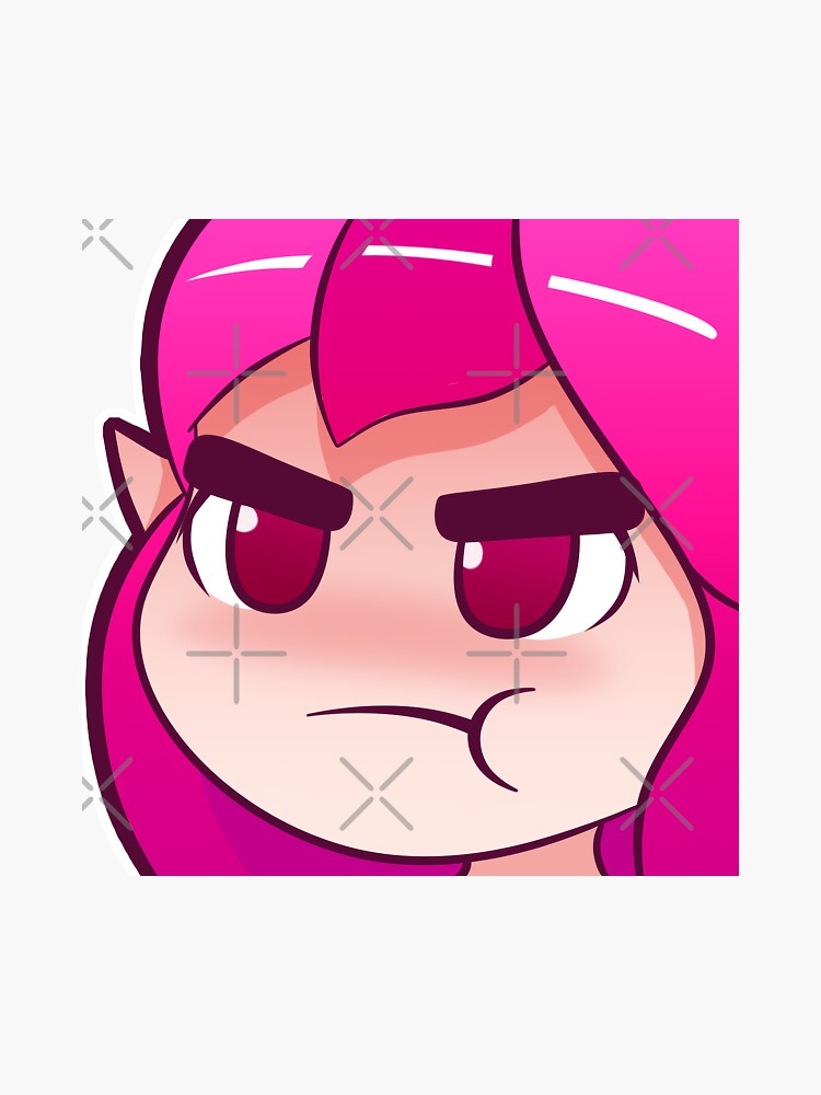 "Spectrum Pout" Sticker for Sale by Spikeydude | Redbubble