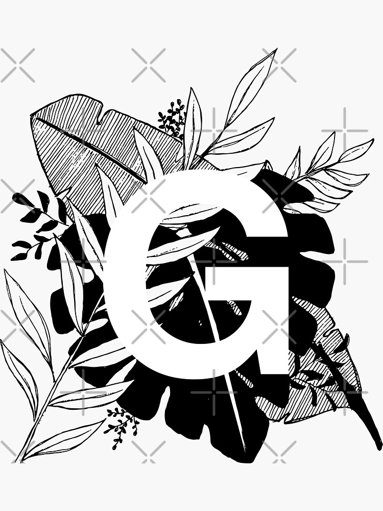 "Letter G" Sticker for Sale by sjwang23 | Redbubble