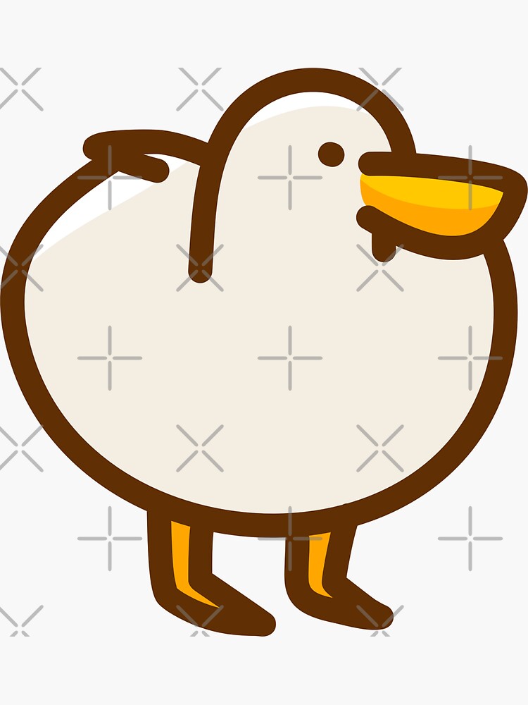 "Chonky Duck / Goose" Sticker for Sale by PWB-Studios | Redbubble