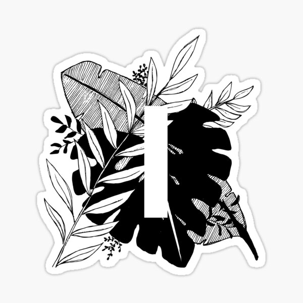 "Letter I" Sticker for Sale by sjwang23 | Redbubble