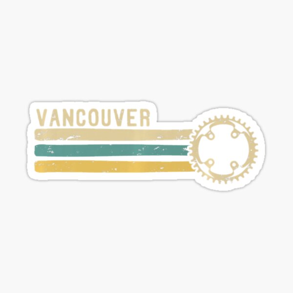 "Vancouver Canada Vintage Retro 70S 80S Biking" Sticker for Sale by ...