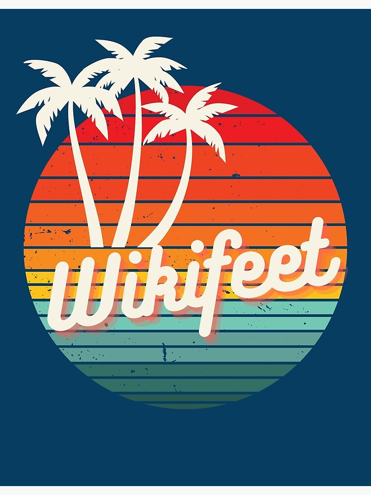 Wikifeet Logo Poster For Sale By Sunplayer Redbubble