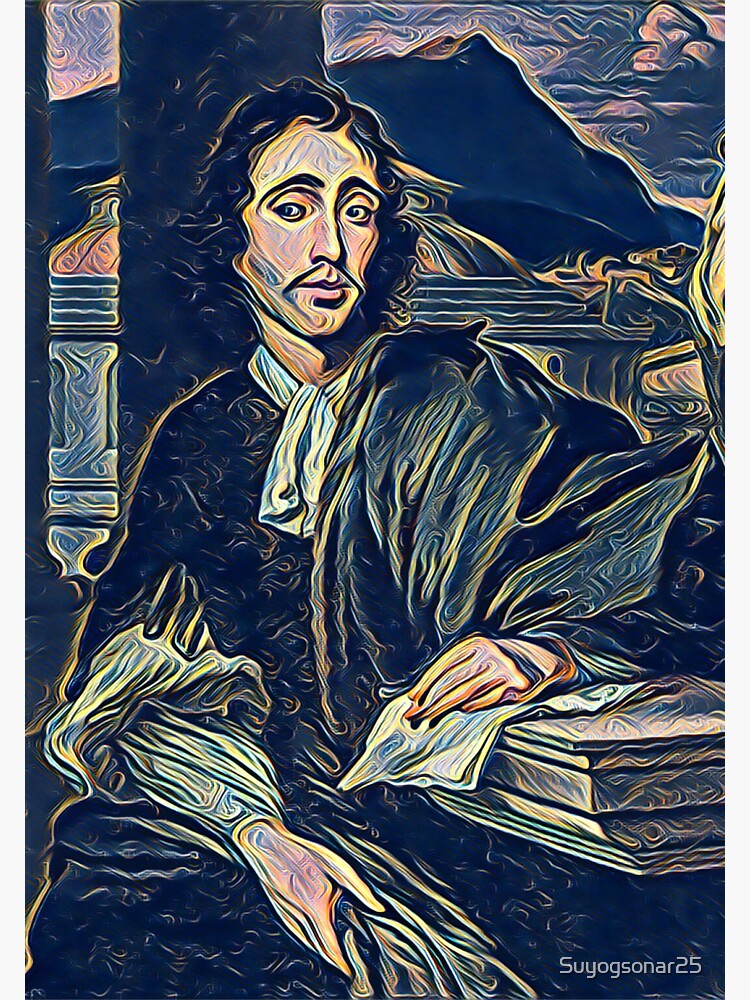 "Baruch Spinoza Artwork " Sticker for Sale by Suyogsonar25 | Redbubble