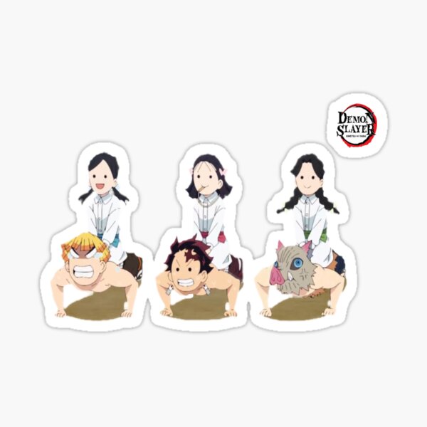"Demon slayer training" Sticker for Sale by my-anime-story | Redbubble