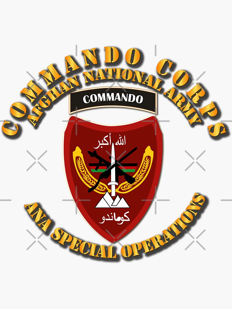"SOF - Afghan National Army Commando Corps" Sticker for Sale by twix123844 | Redbubble