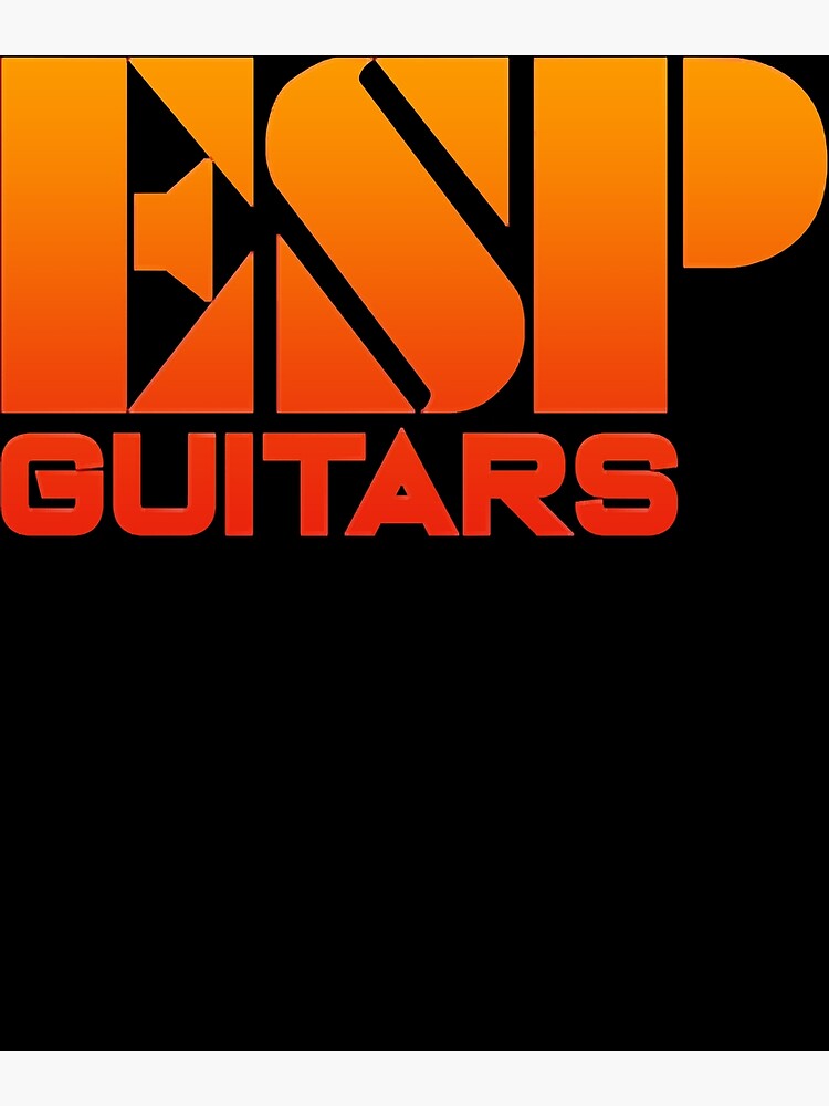 "ESP Guitars Orange Logo " Poster for Sale by coljennied4 | Redbubble