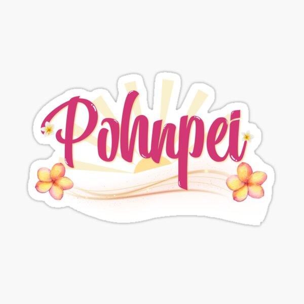 "Pohnpei" Sticker for Sale by PolyMicroMela | Redbubble