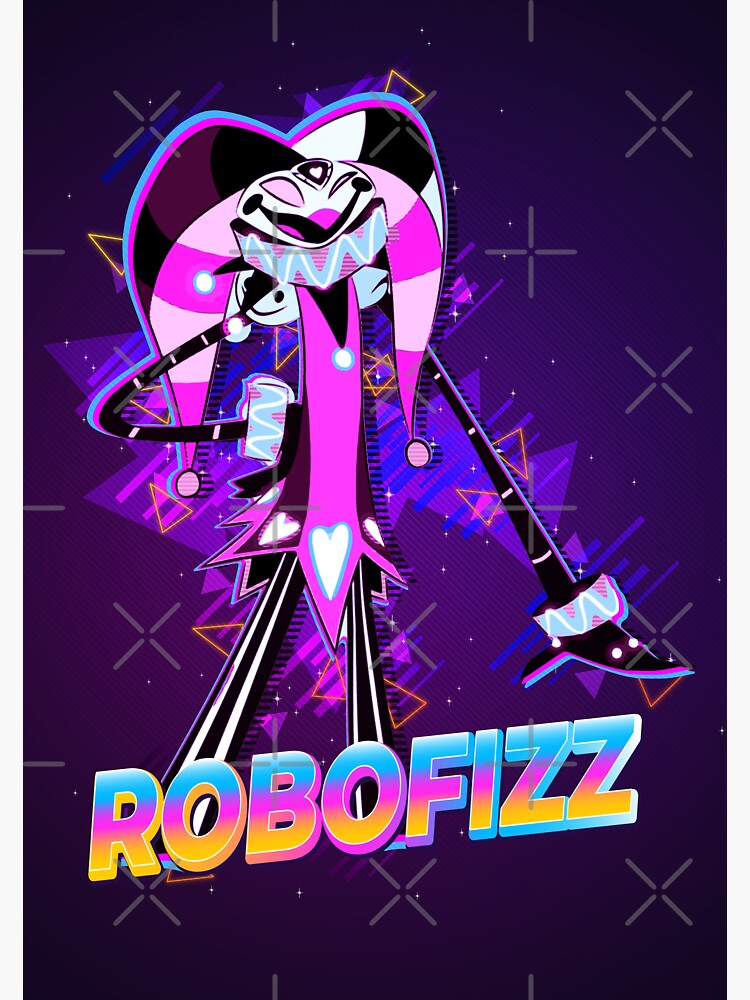 "Robo Fizz | Hazbin Hotel" Sticker for Sale by Fish6SticksP | Redbubble