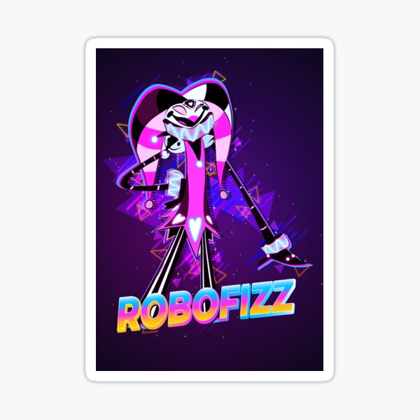 "Robo Fizz | Hazbin Hotel" Sticker for Sale by Fish6SticksP | Redbubble
