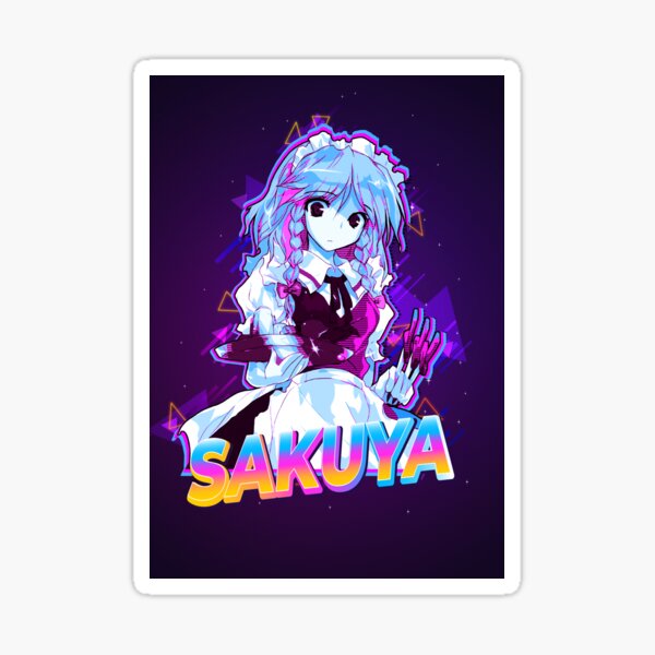 "Sakuya Izayoi | Touhou Project" Sticker for Sale by Fish6SticksP ...