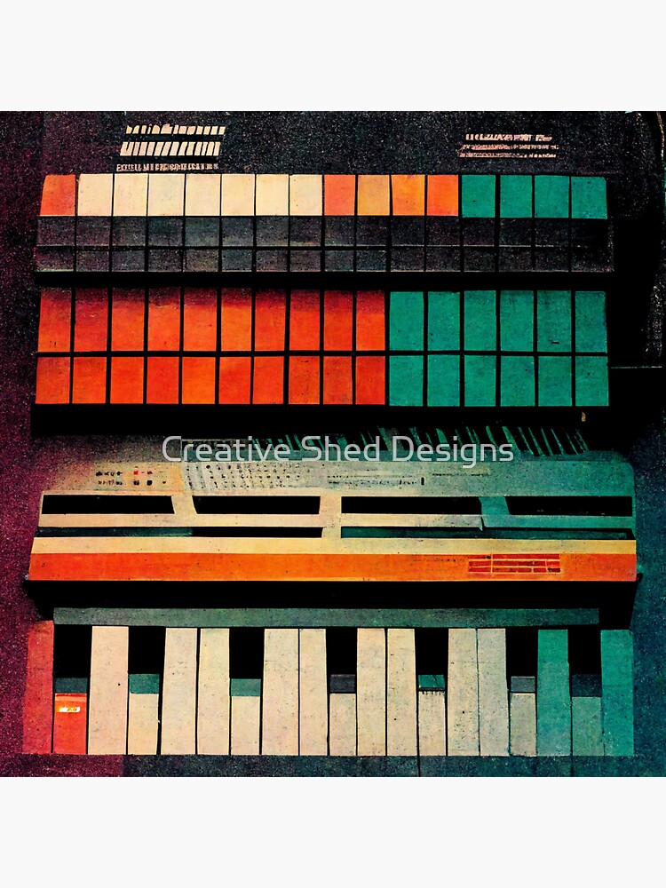 "Synth Rack in the Abstract" Sticker for Sale by metaverseoz | Redbubble