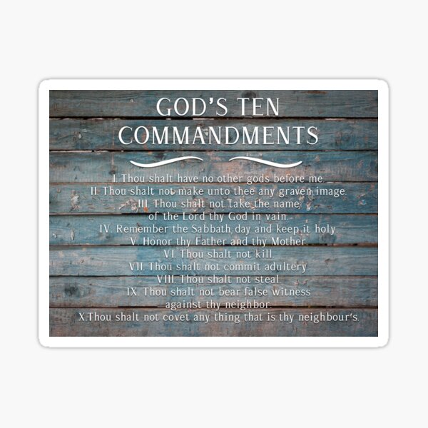 "10 commandments #1 Bible Verse Religious Christian Scripture Canvas ...