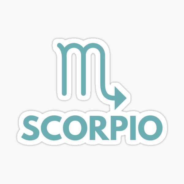 "Scorpio" Sticker for Sale by Graph1xtees | Redbubble