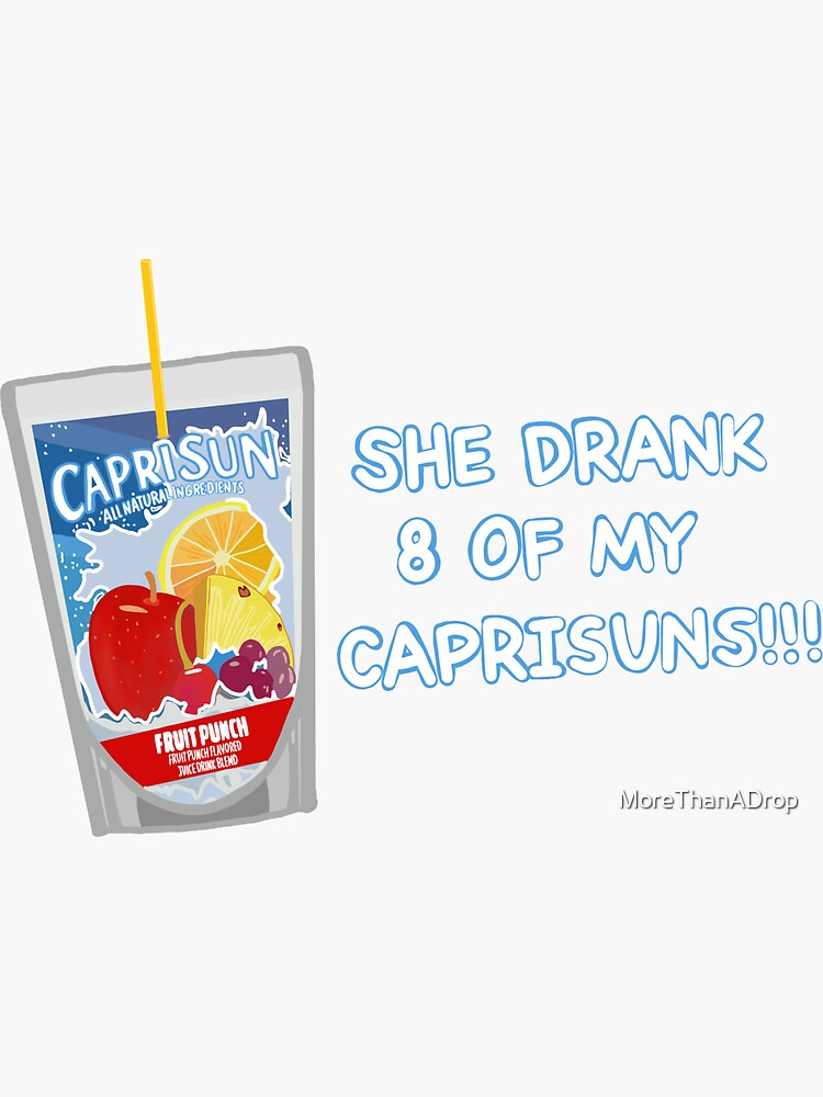 "Caprisun" Sticker for Sale by MoreThanADrop | Redbubble