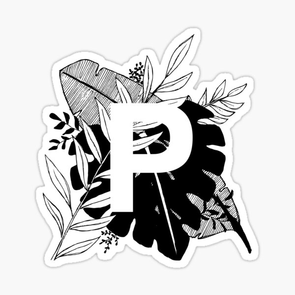 "Letter P" Sticker for Sale by sjwang23 | Redbubble