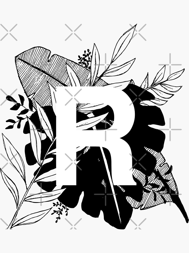 "Letter R" Sticker by sjwang23 | Redbubble
