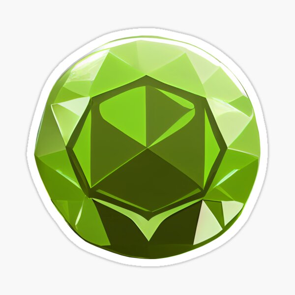 "Lime Green Peridot Gemstone" Sticker for Sale by kualio | Redbubble