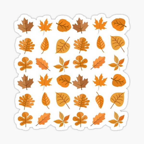 "Falling Leaves" Sticker for Sale by SwejdDesign | Redbubble