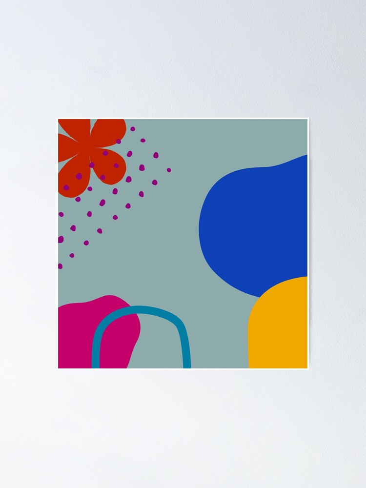 "90s Color Palette Shapes" Poster for Sale by RockAndLex | Redbubble