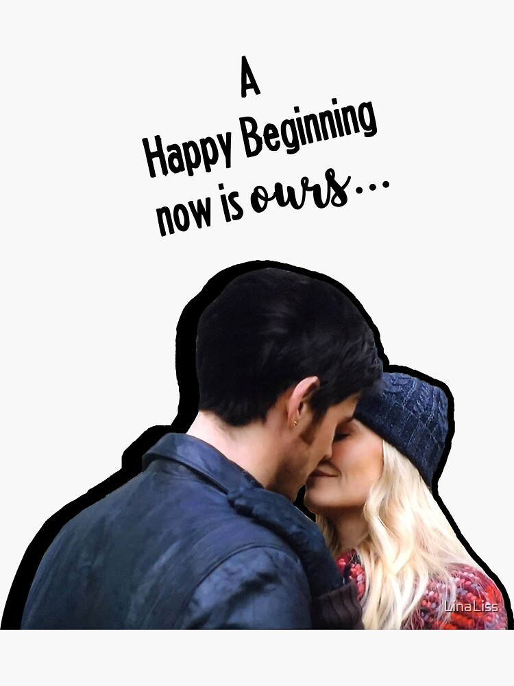 "Happy Beginning" Sticker by LinaLiss | Redbubble