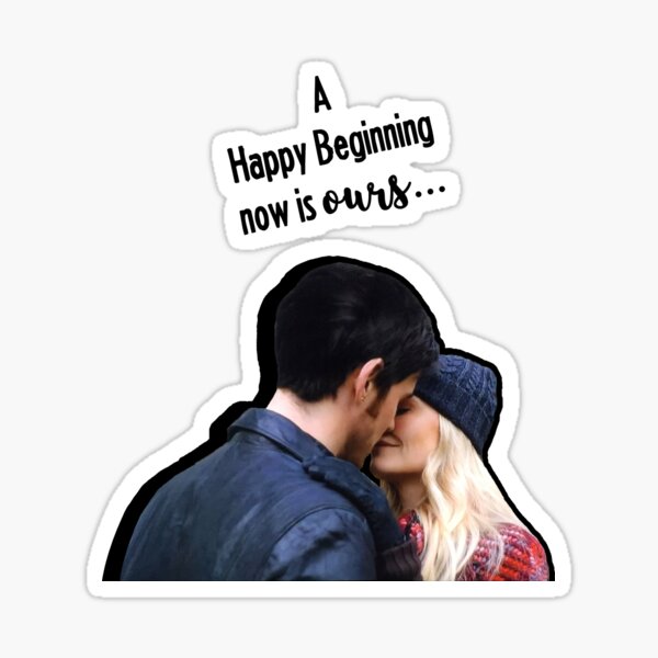"Happy Beginning" Sticker by LinaLiss | Redbubble